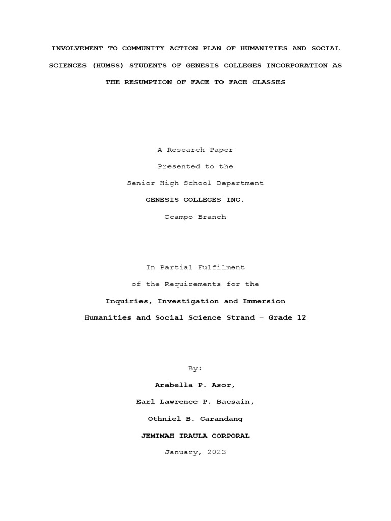 Research Project | PDF | Service Learning | Cognition