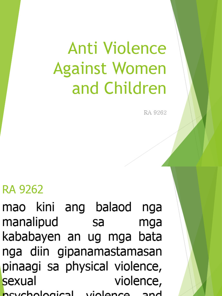 RA 9262 - Bisayan Version | PDF