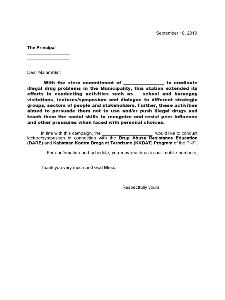 Letter Request For Lecture | PDF