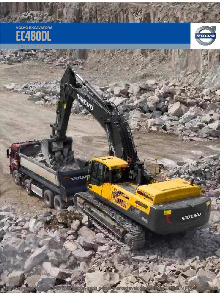 Volvo EC480DL Excavator Specs | PDF | Horsepower | Pump