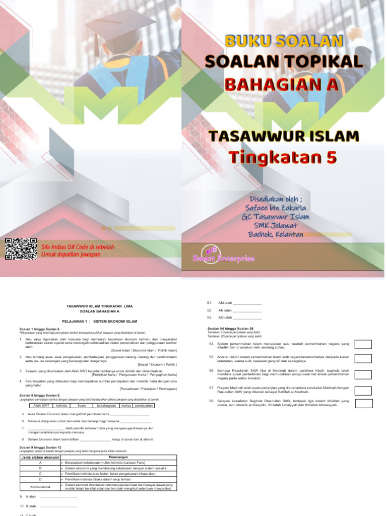 001 Buku Soalan Topikal Bahagian A Tingkatan 5 Jadi | PDF
