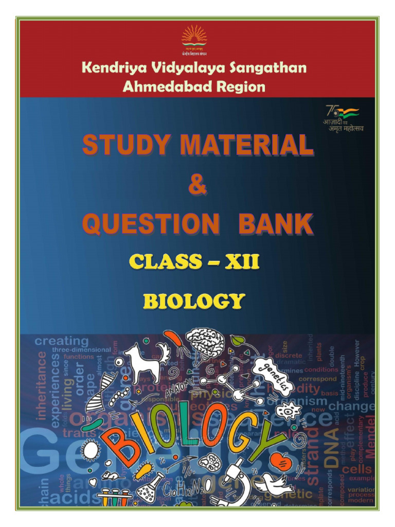 Class XII Biology Study Material 2022-23 | PDF