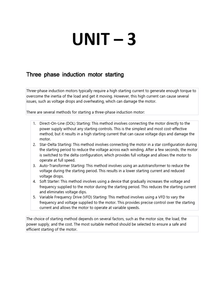 UNIT - 3 Electrical Drives | PDF | Electric Motor | Brake