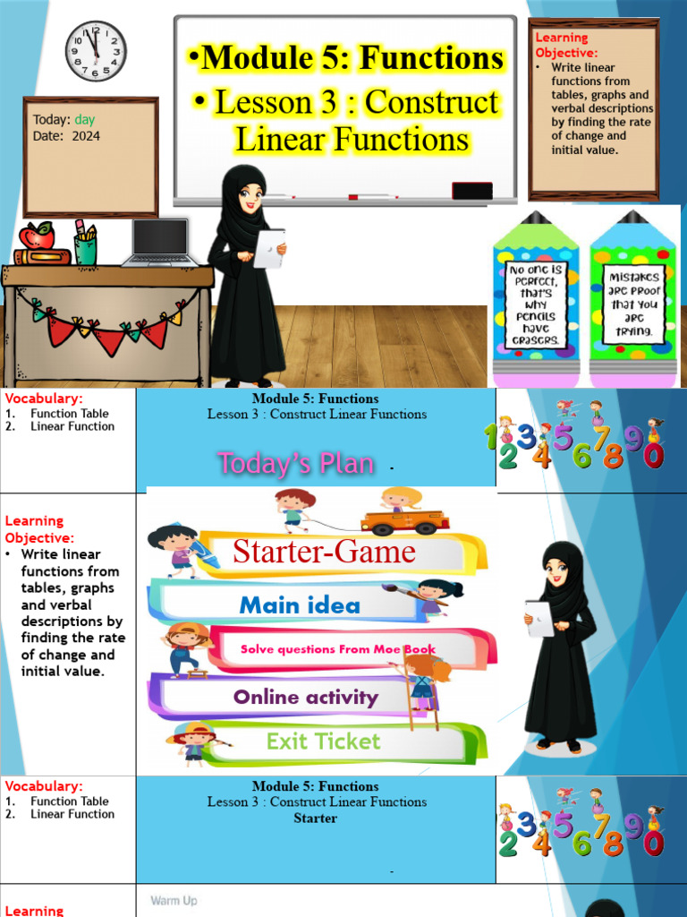 Lesson 3-Construct Linear Functions | PDF | Function (Mathematics ...
