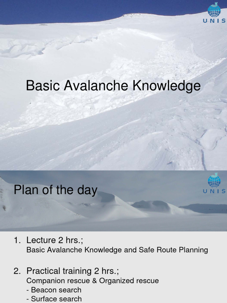 2020 Basic Avalache Kowledge and Safe Routing in Avalache Terrain | PDF ...