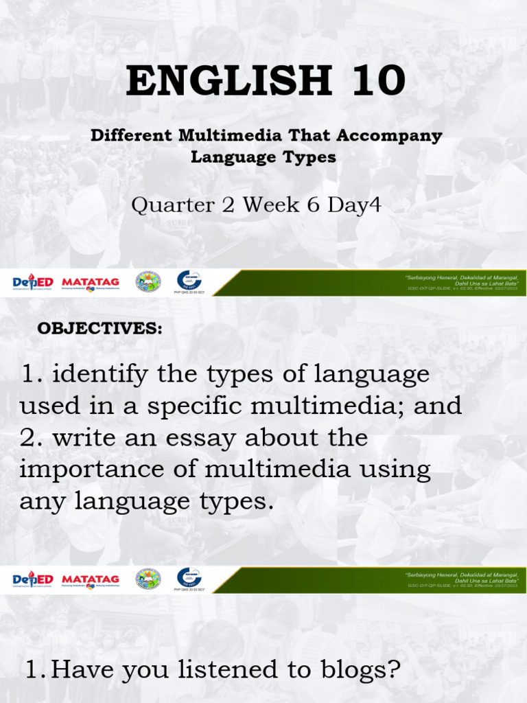 English 10 Q2 W6D4 PPT 4 | PDF | Persuasion | Infographics