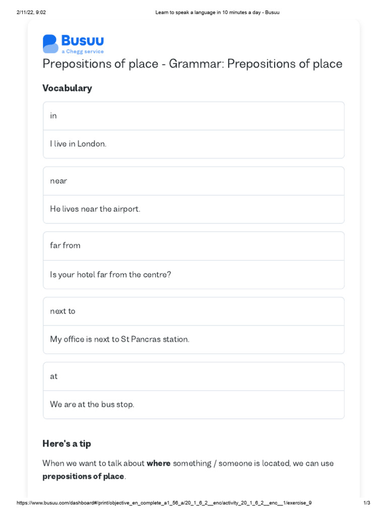 Learn To Speak A Language in 10 Minutes A Day - Busuu | PDF