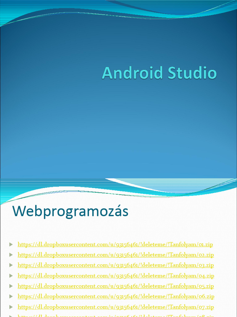 Android Studio | PDF