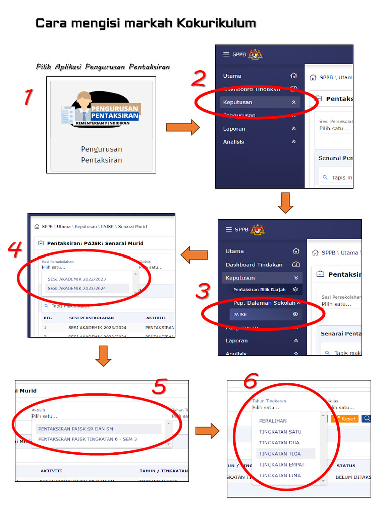 Cara Mengisi Markah Koko | PDF