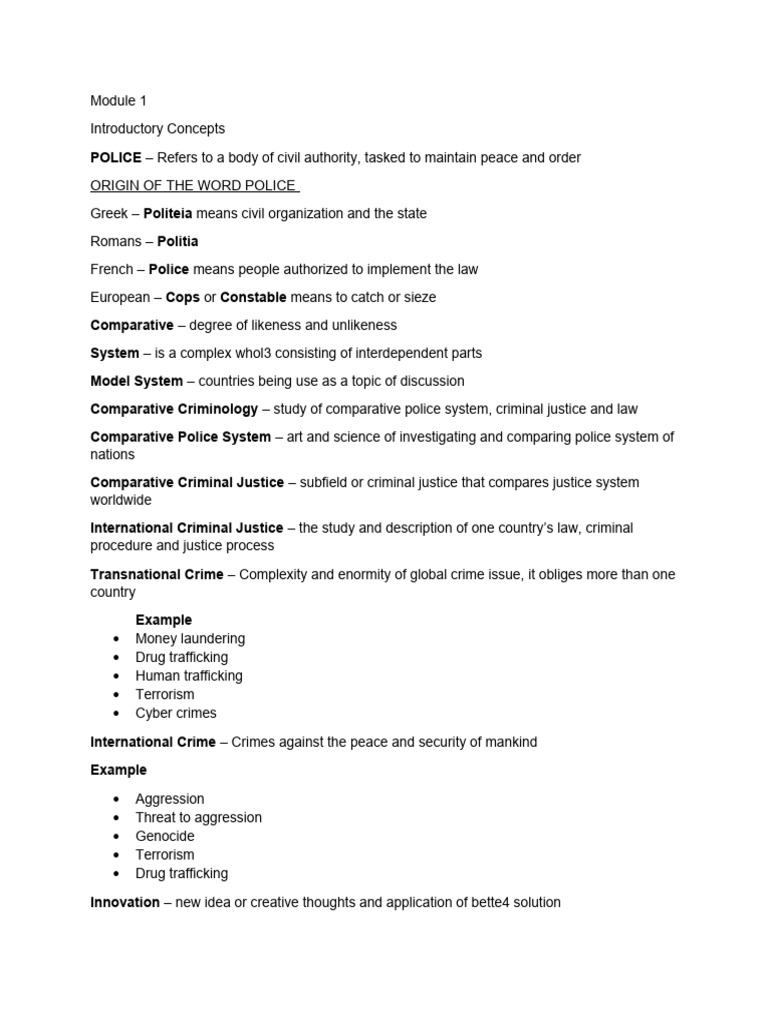 Comparative Models in Policing LEA | PDF | Police | Criminal Justice