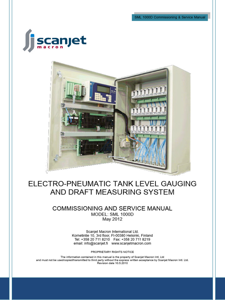 SML 1000D Commissioning Manual | PDF | Leak | Calibration