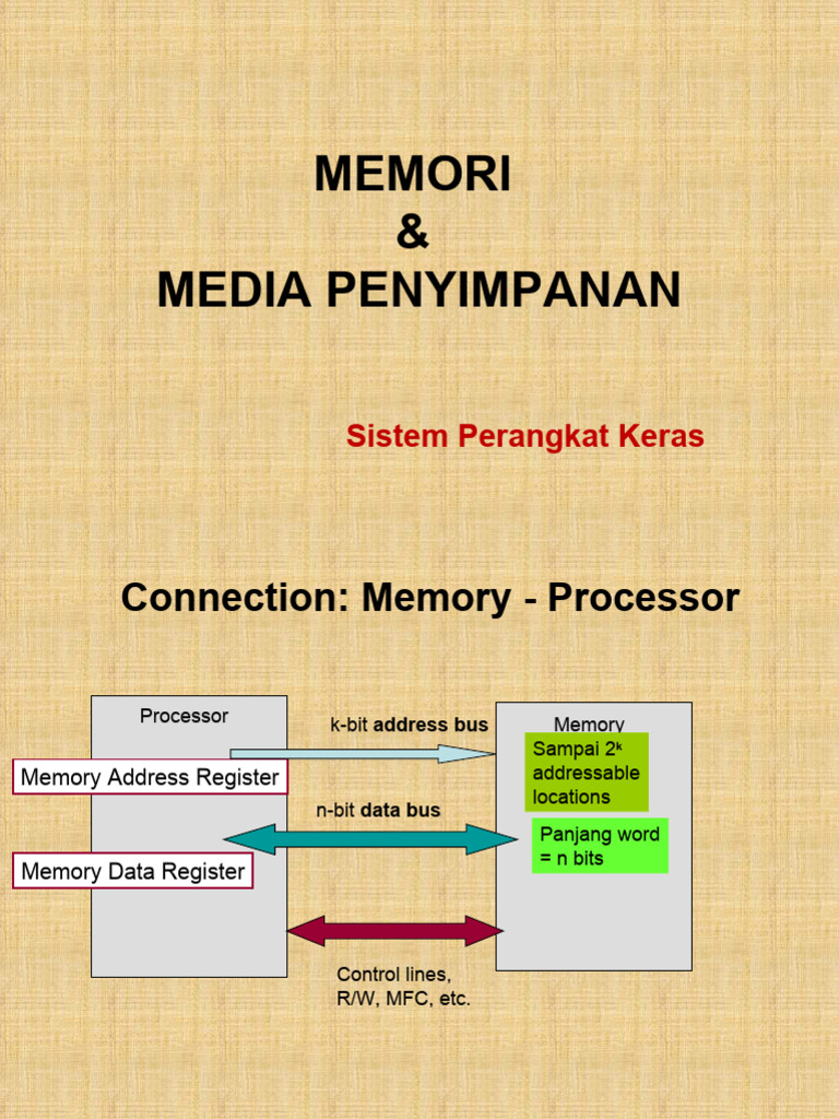 Pertemuan 6 - 7 - Memori Dan Media Penyimpanan | PDF