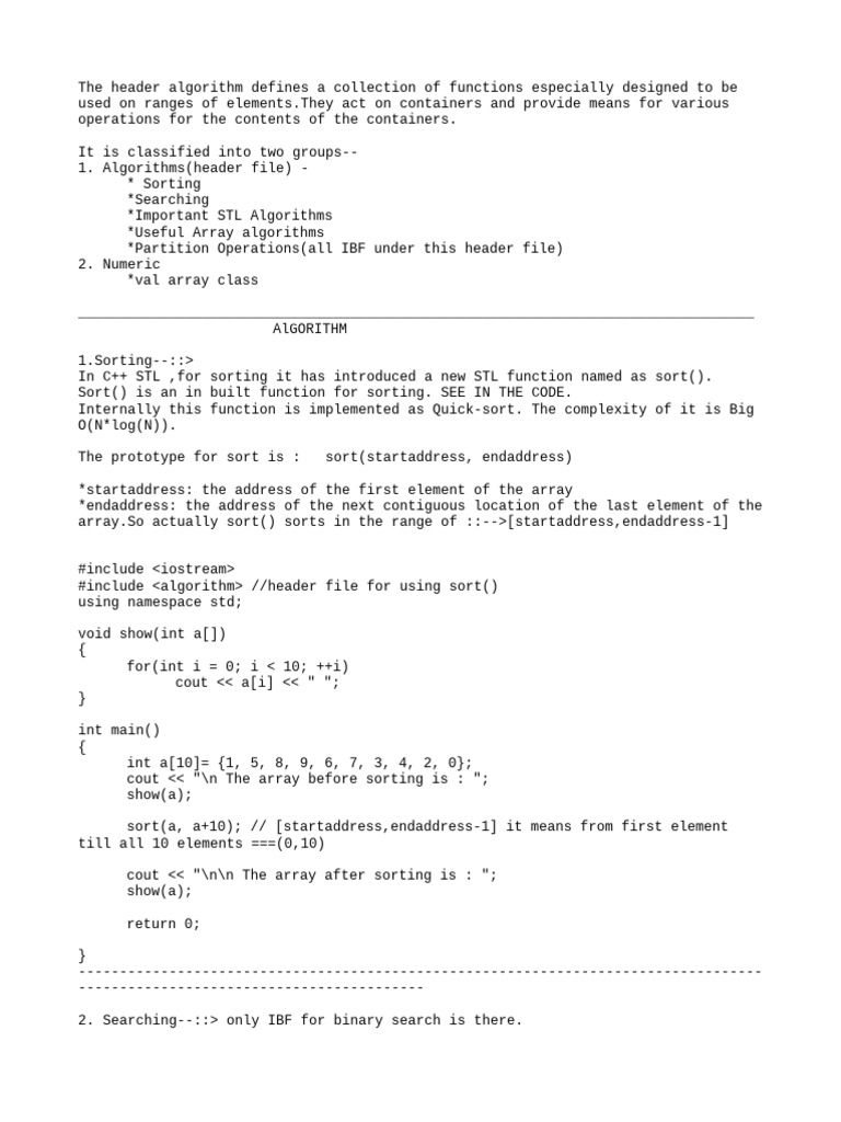 Algorithm Pdf C Computer Programming