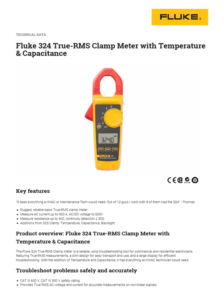 Fluke 324 | PDF