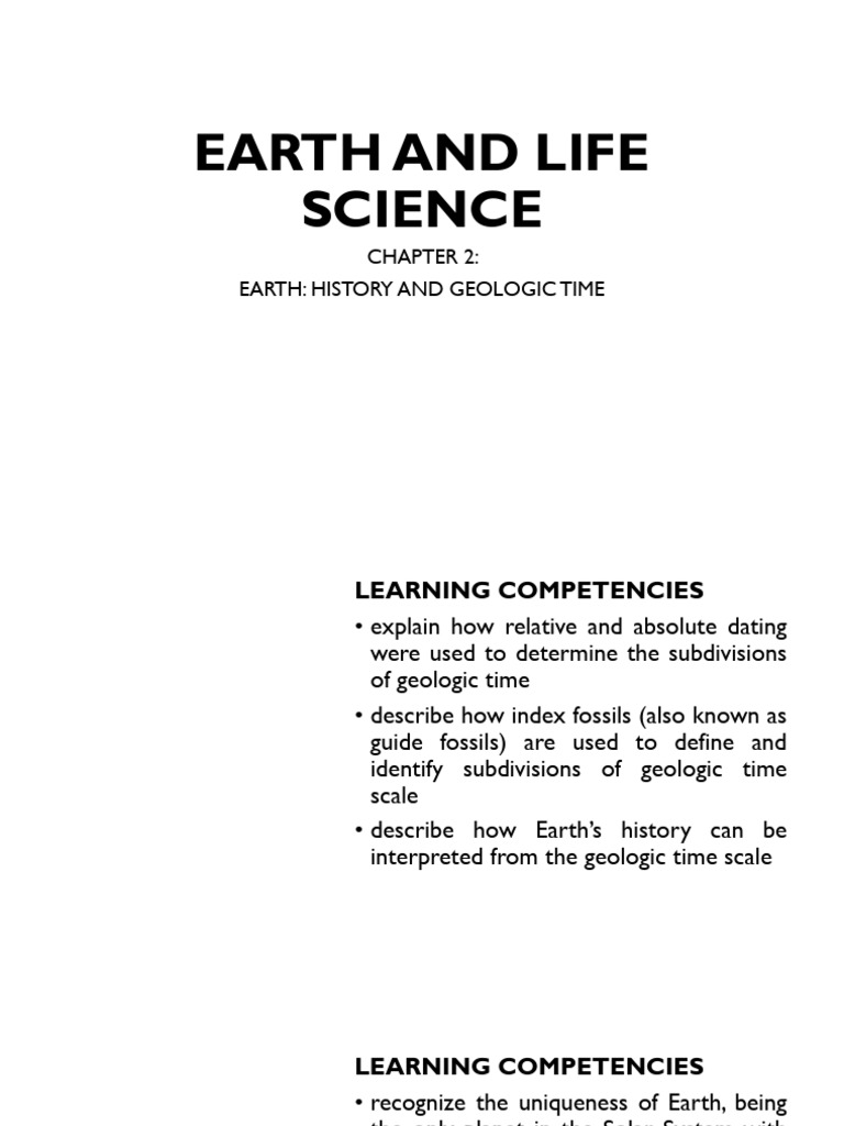 Earth History and Geologic Time | PDF | Geology | Fossil