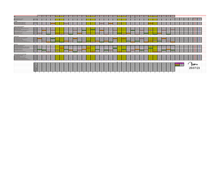 PCS IPC - Working Schedule 2023.Xlsx - JULY'23 | PDF