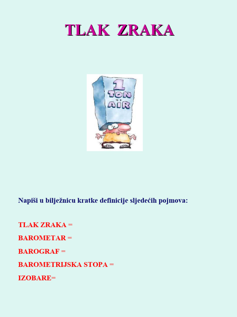 Tlak Zraka | PDF