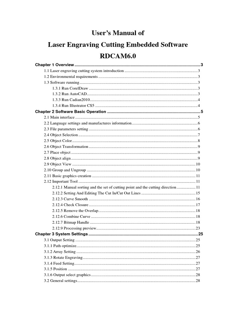 Laser Engraving Cutting Embedded Software | PDF | Point And Click | Menu (Computing)