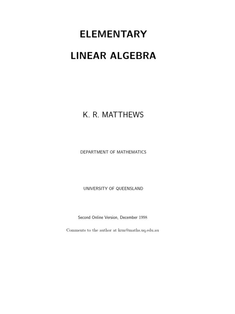 Algebra Lineal Mp103 | PDF | System Of Linear Equations | Vector Space
