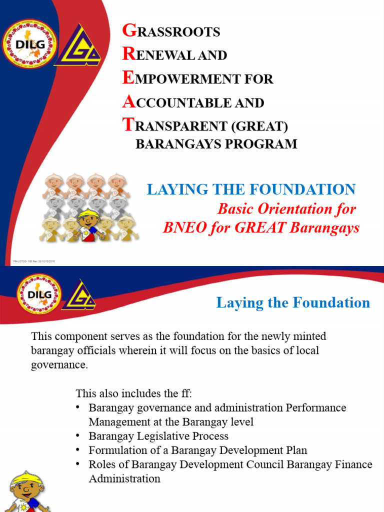 Laying The Foundation - Basic Orientation | PDF