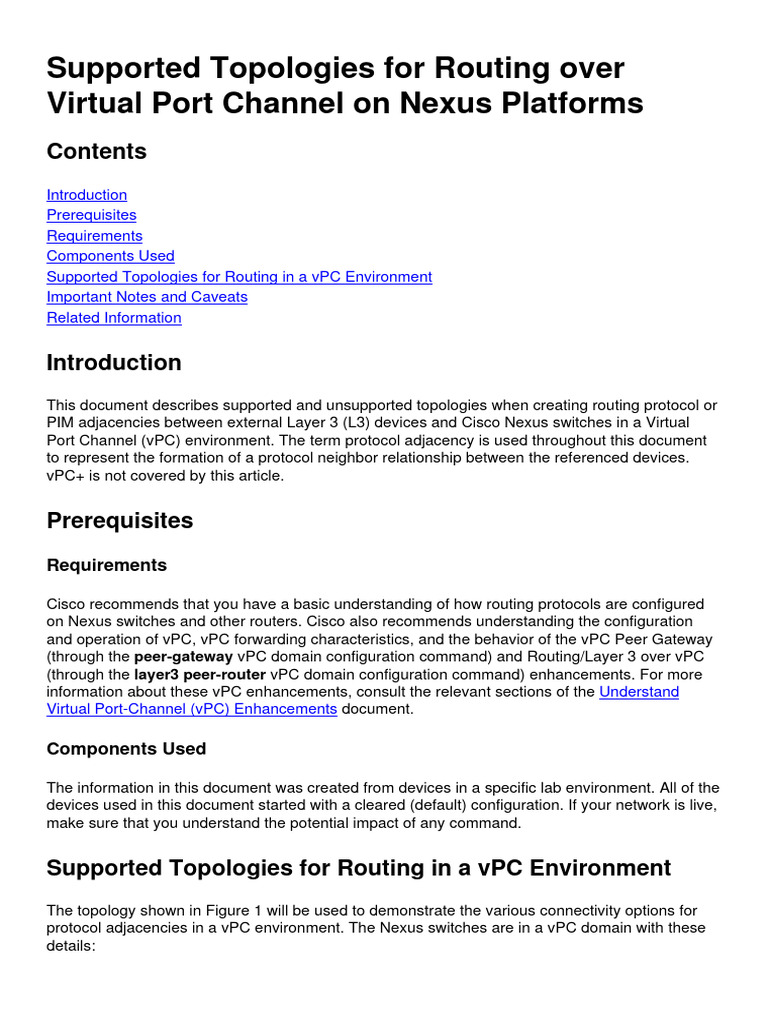 Topologies For Routing VPC | PDF