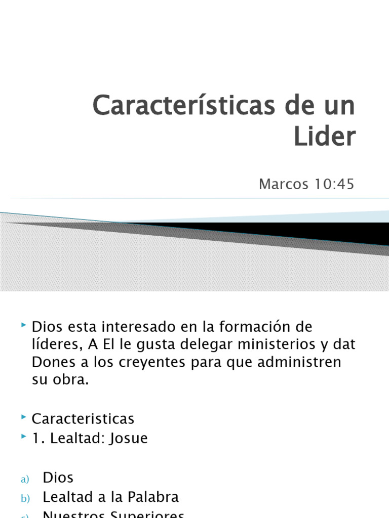Características de Un Lider | PDF
