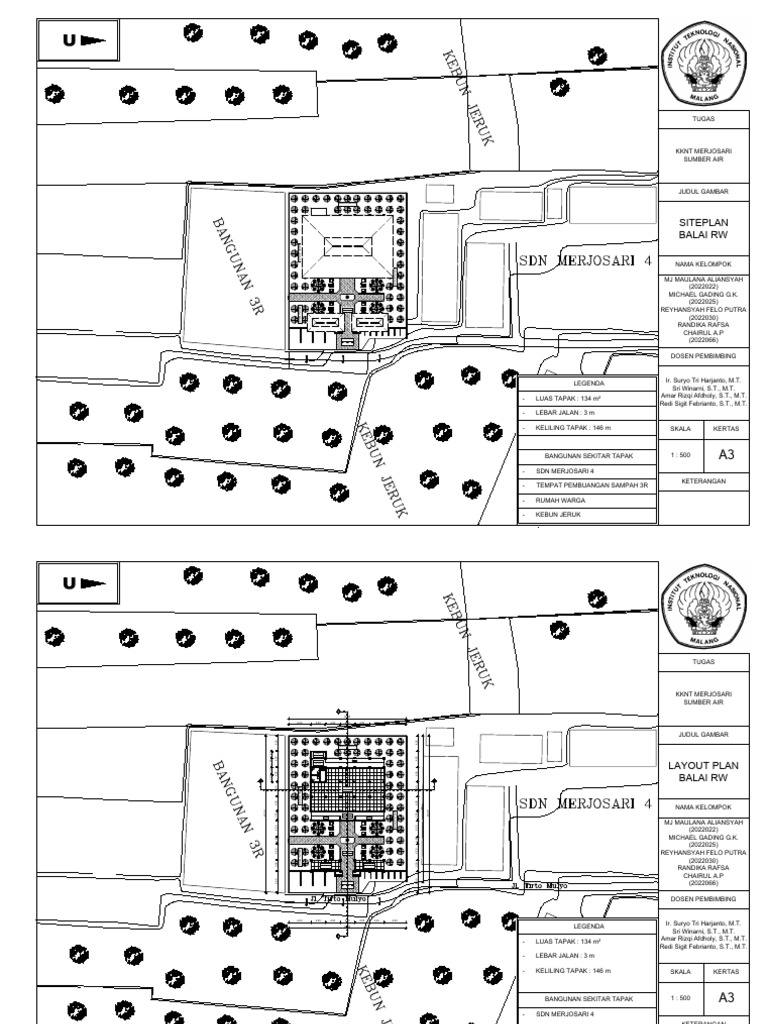 Gambar Kerja Balai RW MK III A | PDF