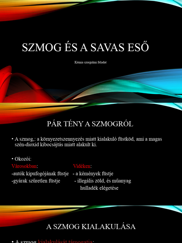 Szmog És A Savas Eső | PDF