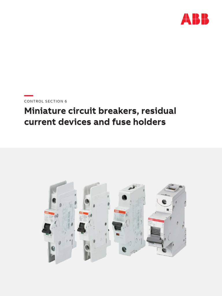 Miniature Circuit Breakers, Residual Current Devices and Fuse Holders | PDF | Fuse (Electrical ...