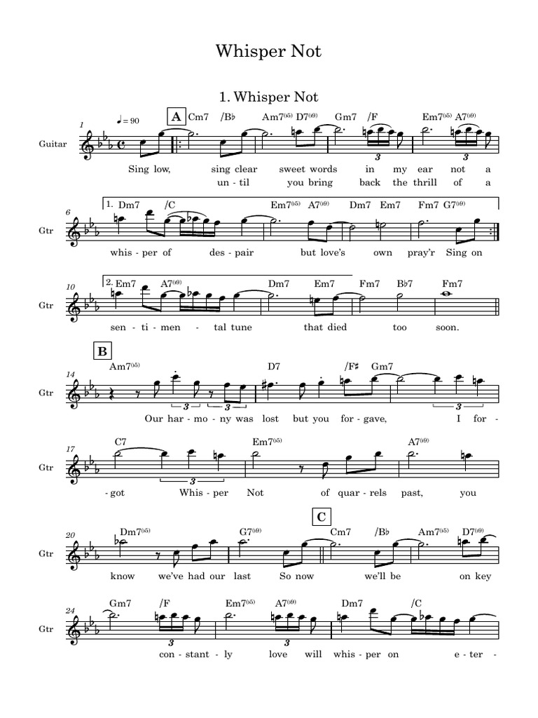 01 - Full Score - Whisper Not | PDF