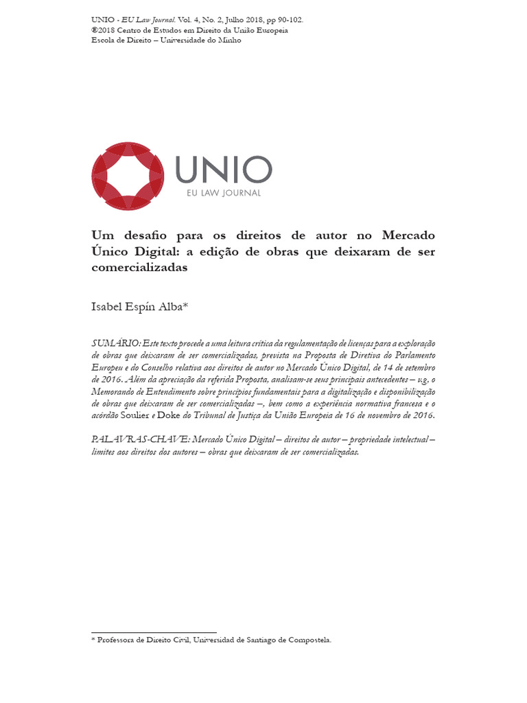Admin, Isabel Espín Alba | PDF | Direitos Autorais | Propriedade ...