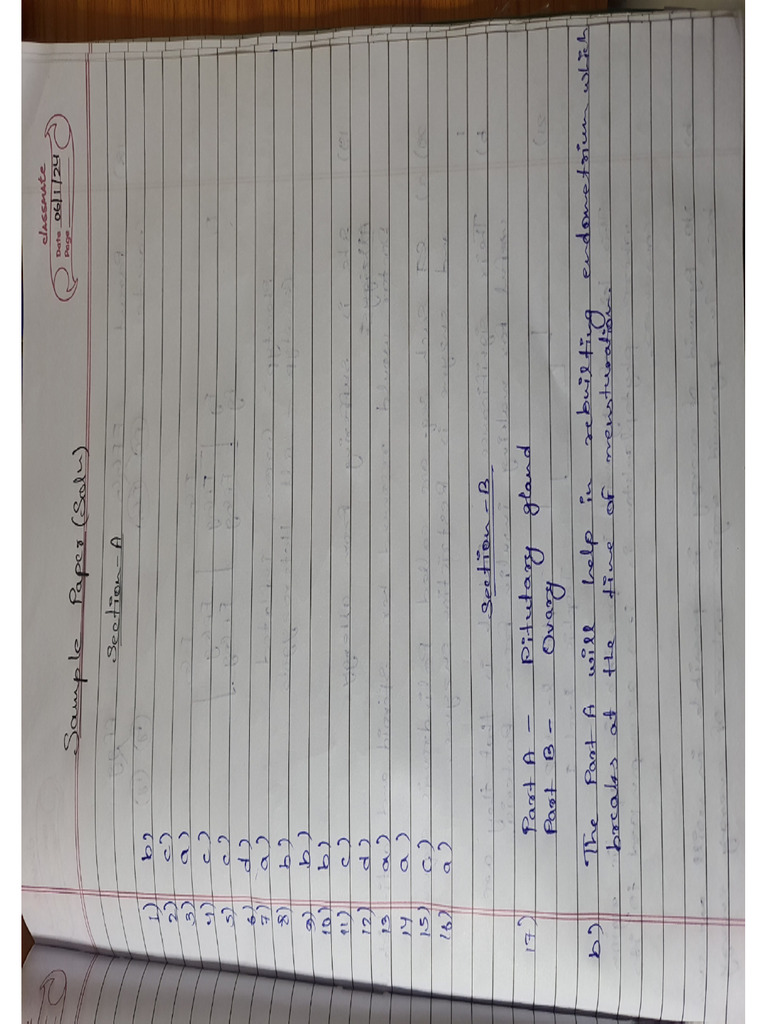 Bio Sample Paper | PDF