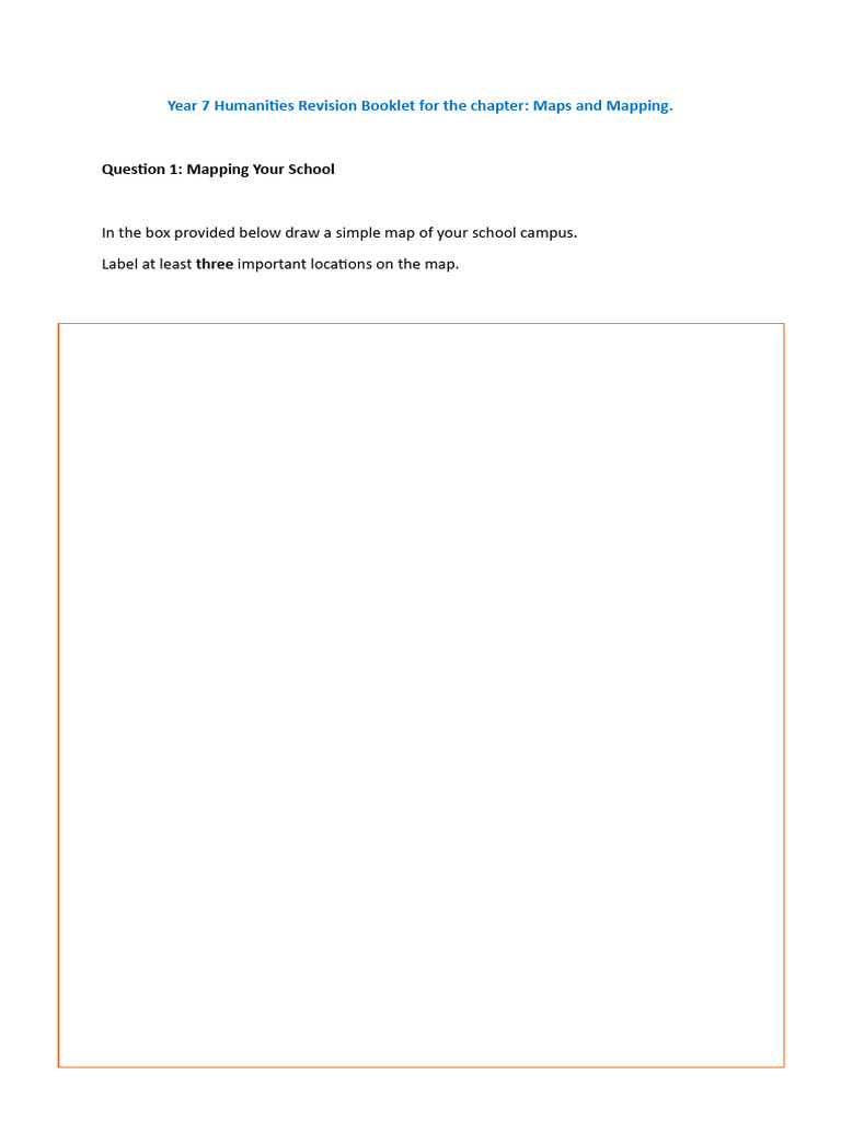 Year 7 Humanities Revision Booklet | PDF | Map | Length