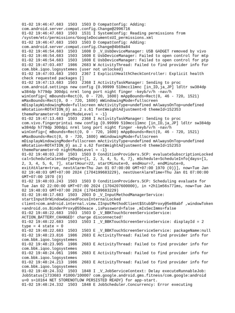 Log | PDF | Operating System Families | Software Engineering