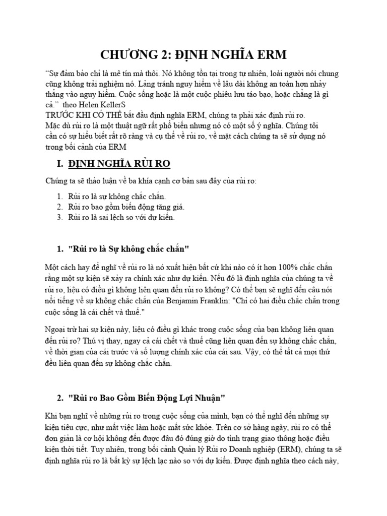 Chương 2 Định Nghĩa Erm | PDF