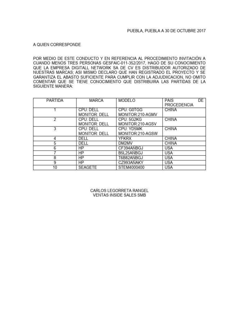 Carta de Ingram A Digitall | PDF