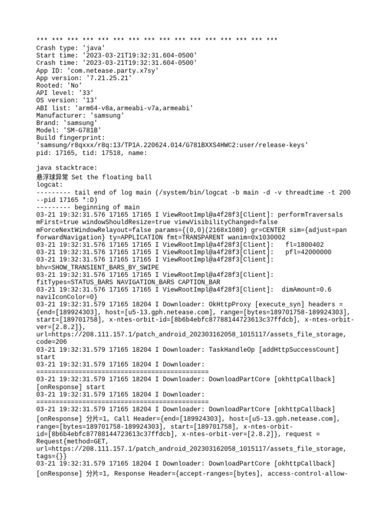 Catchlogs - 2023-03-21 at 19-32-31 - 7.21.2 - .Java | PDF | Java (Programming Language ...