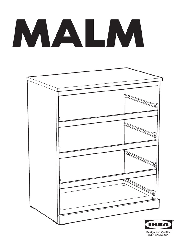 Malm Kommode Mit 4 | PDF