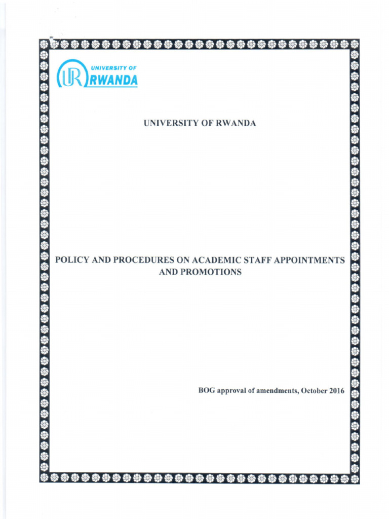 Academic Staff Promotion Criteria | PDF | Doctorate | Doctor Of Philosophy
