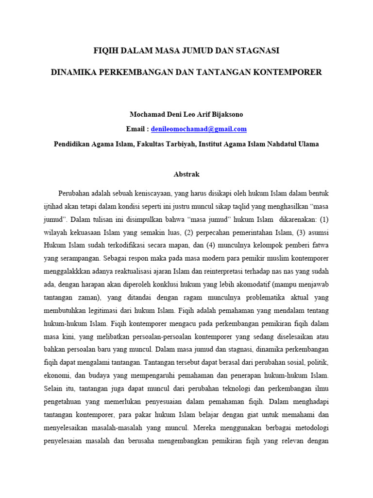 Uas Tarikh Tasri' | PDF | Agama & Spiritualitas