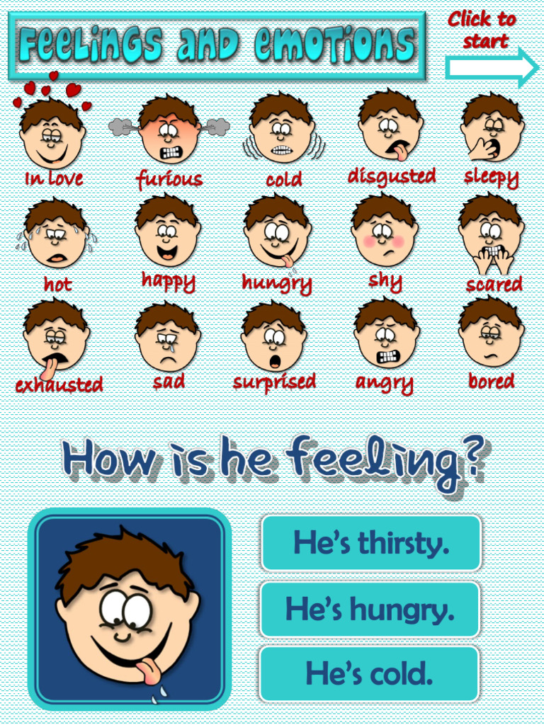Feelings and Emotions Game | PDF