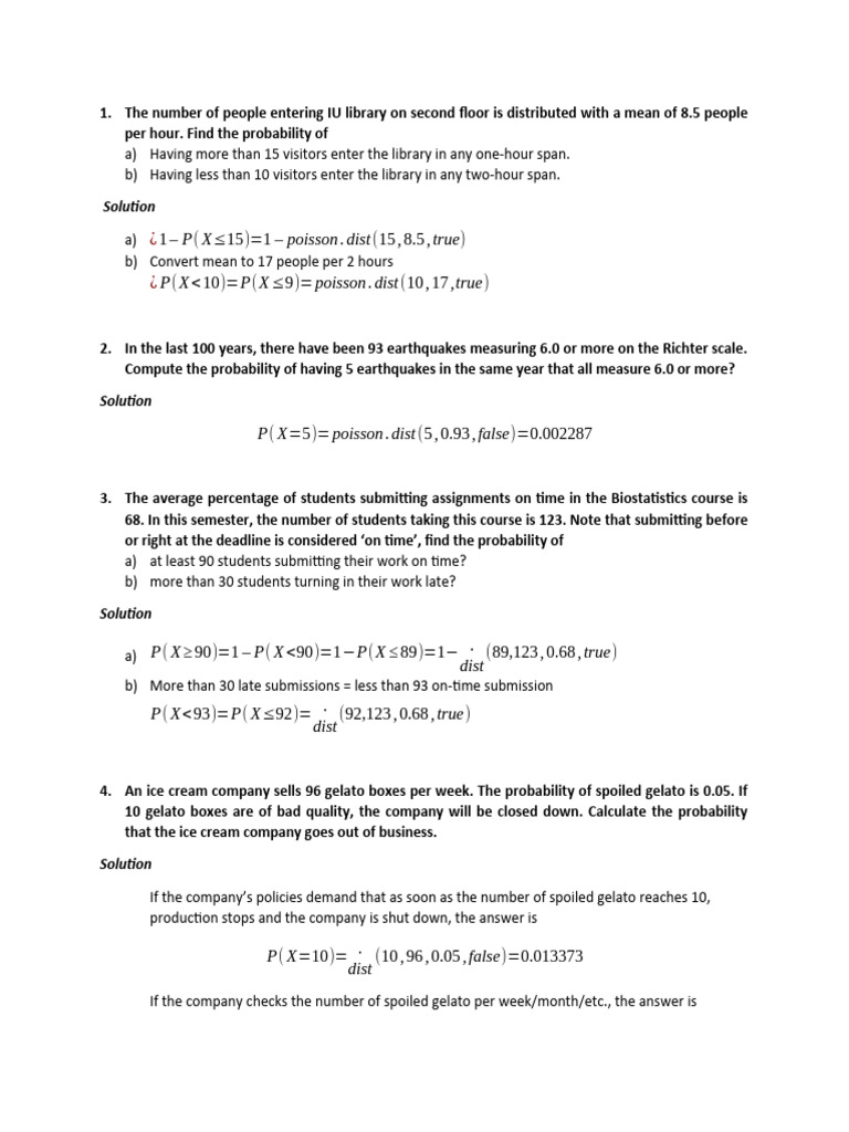 Probability Calculations in Statistics | PDF | Statistical Theory | Probability Theory