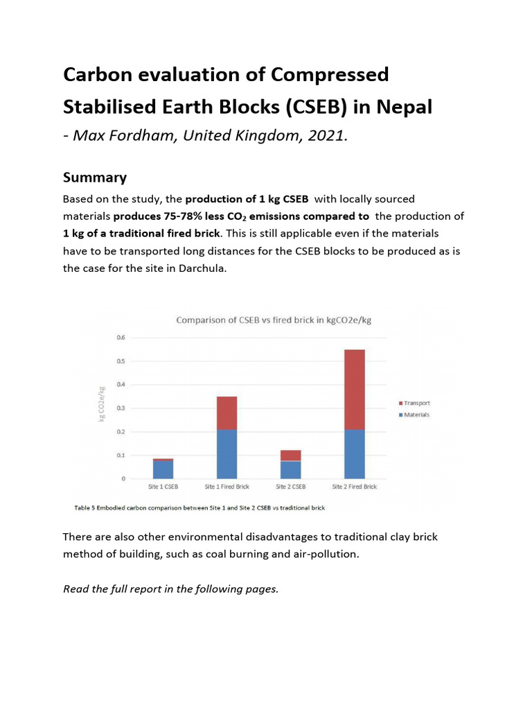 carbon-evaluation-of-compressed-stabilised-earth-blocks-cseb-in-nepal ...