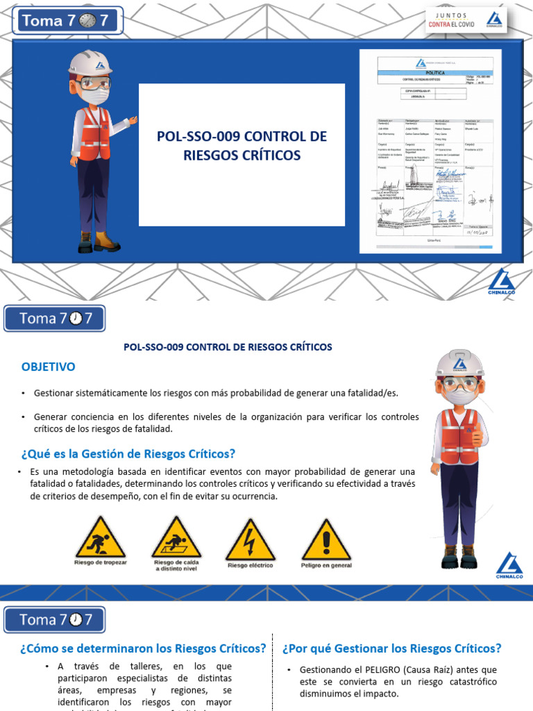 Pol-Sso-009 Control de Riesgos Críticos | PDF