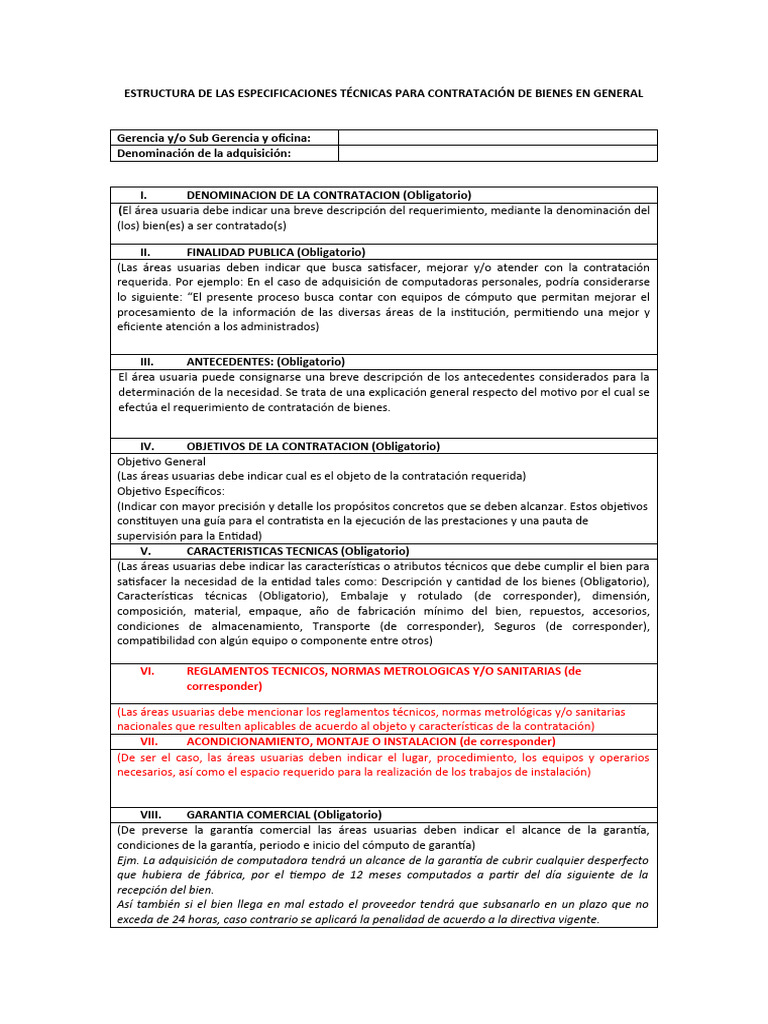 Estructura de TDR, Eett | PDF