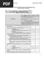 SIP Annex 2B - Child Protection Policy Implementation Checklist | PDF ...