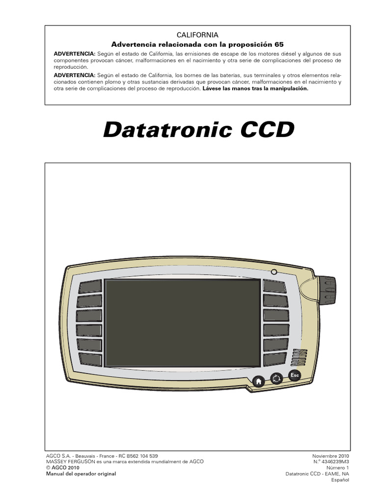 Manual Del Operador para El Datatronic 4 8600 | PDF | Bienes manufacturados
