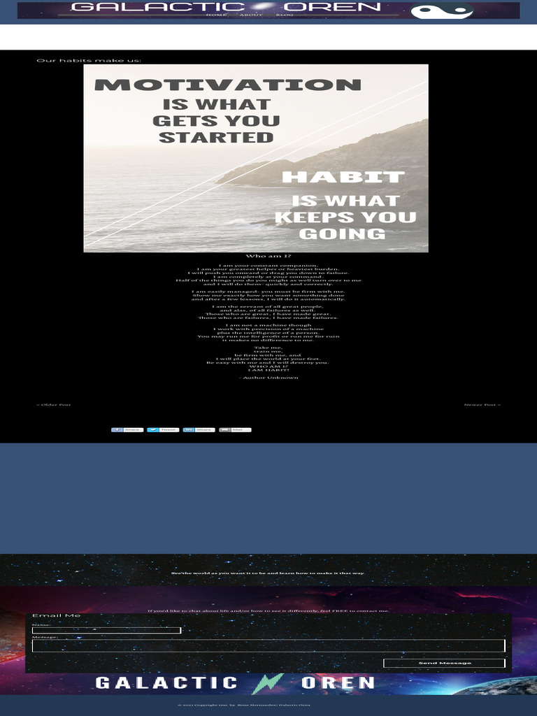 Habit Poem: Who Am I? | PDF