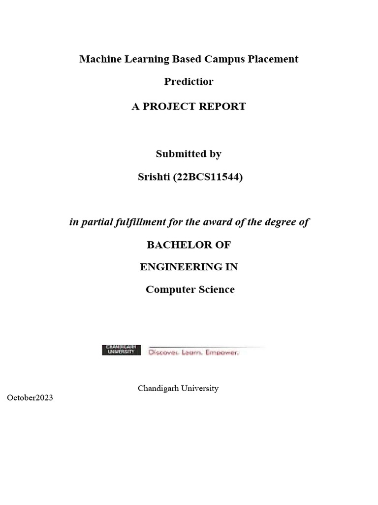 Deep Learning Based Campus Placement Prediction | PDF | Data Analysis ...