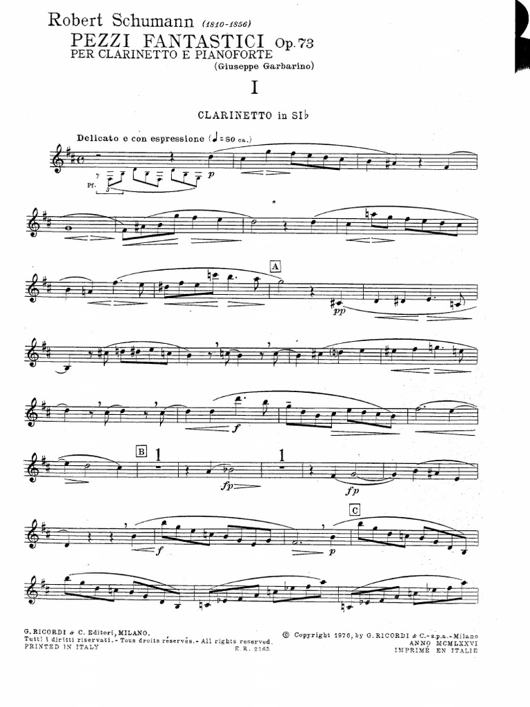 Piezas Fantásticas Sib Schumann | PDF